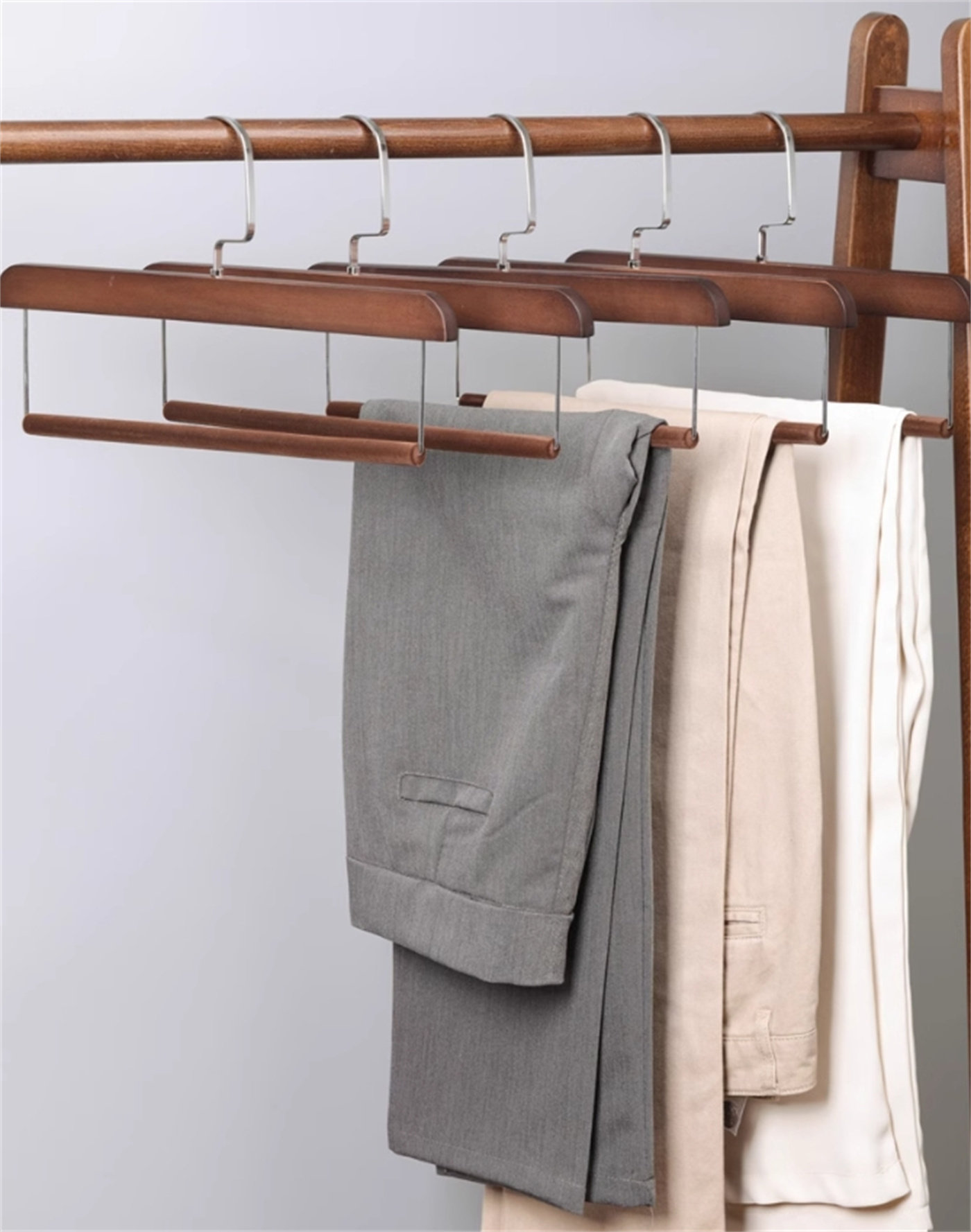 Rebrilliant Solid wood pants rack - Wayfair Canada