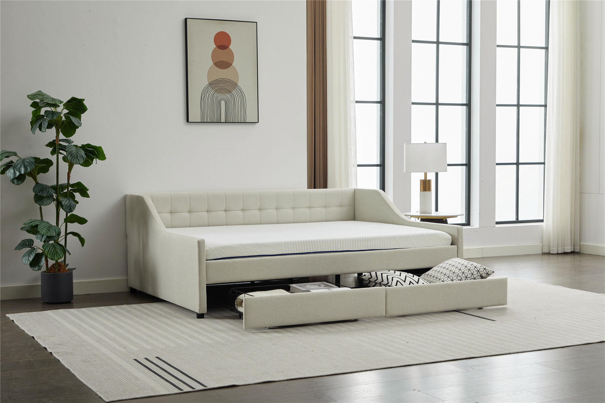 Mercer41 Luxury Sleeper Sofa Bed with Soft Cushion - Ultimate Comfort ...