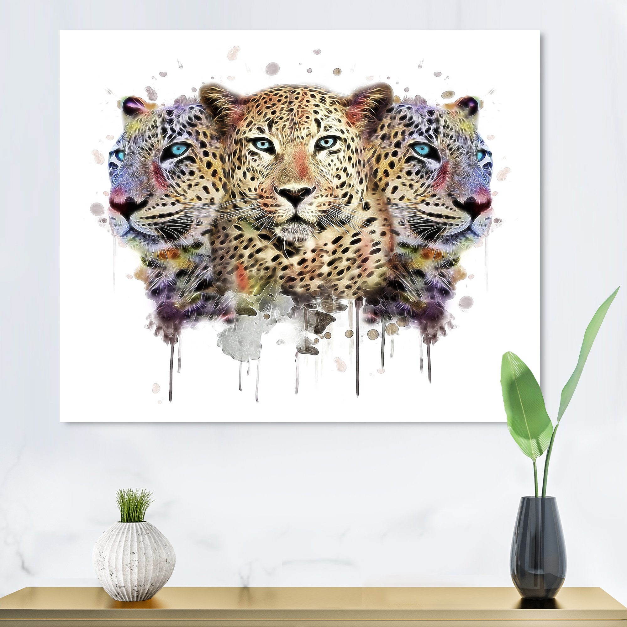 Ebern Designs Colourful Colourful Leopard Portrait - Children''s Art ...