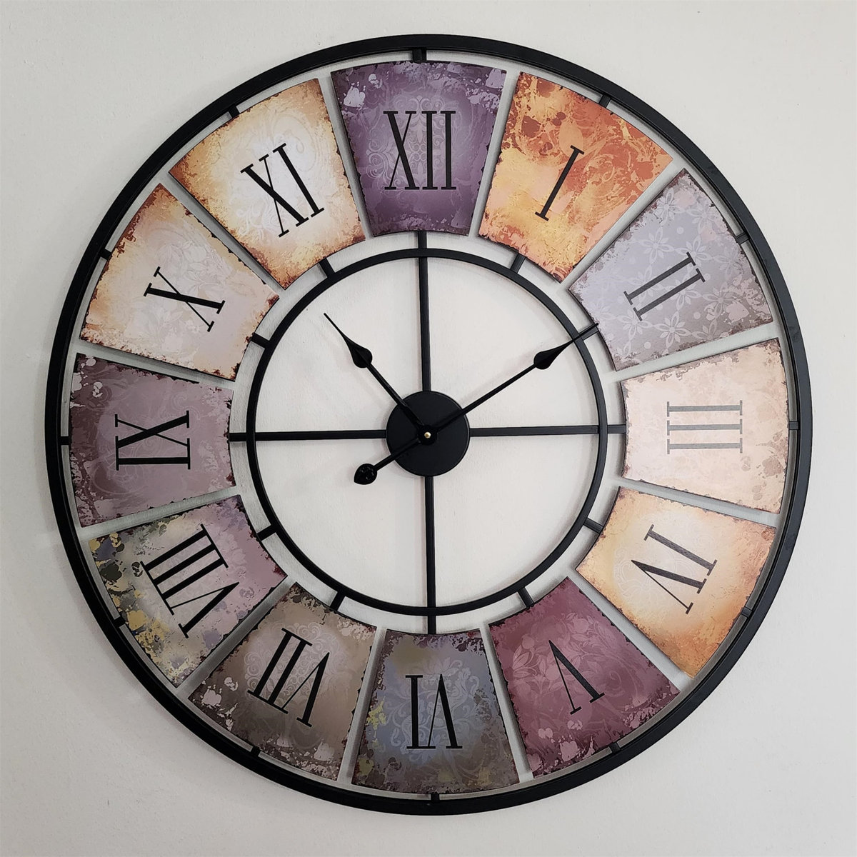 Trent Austin Design 88Cm New Contemporary Wall Clock - Metal Clock ...