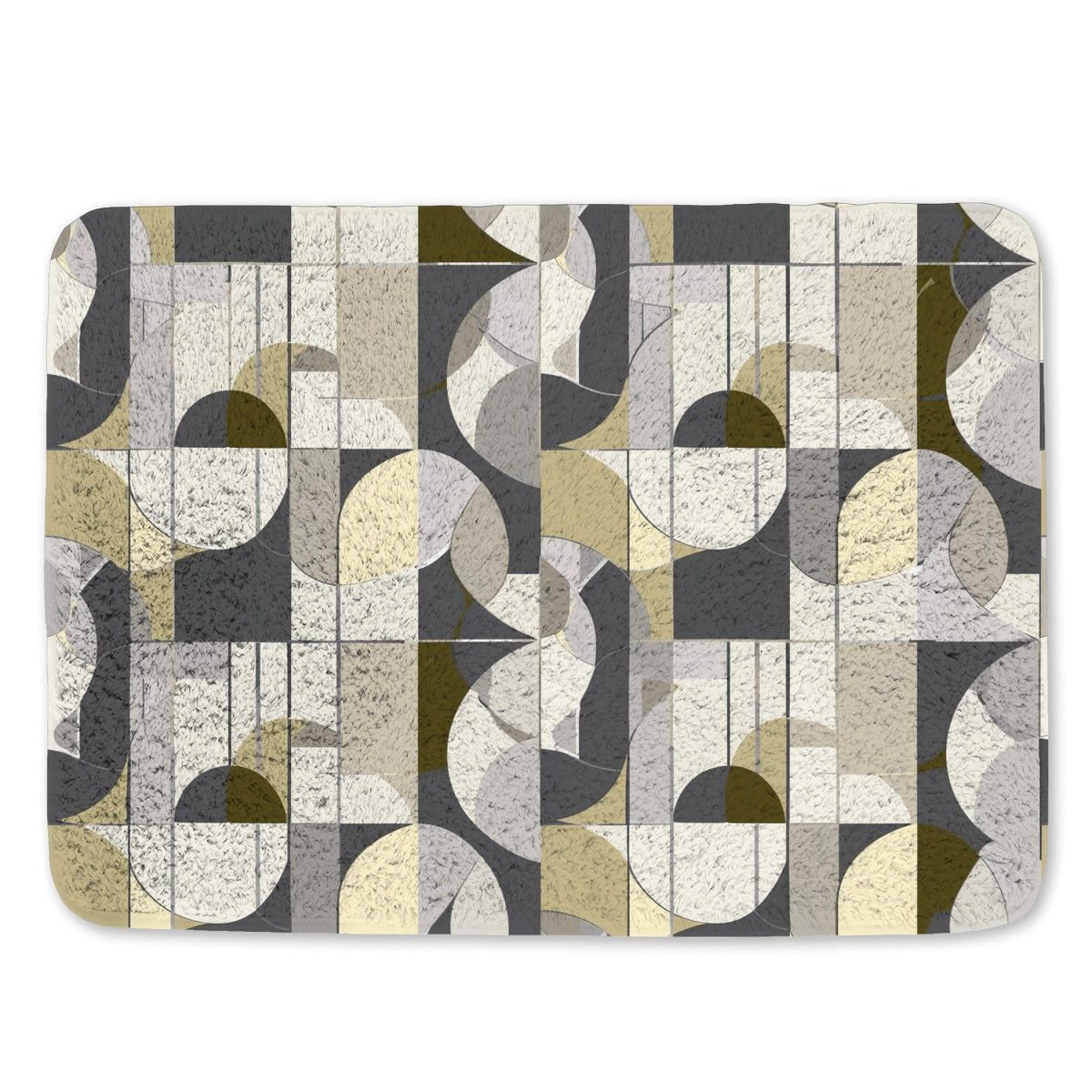 Latitude Run® Geometric design Bath Mat Cool pattern Bathroom Decor ...