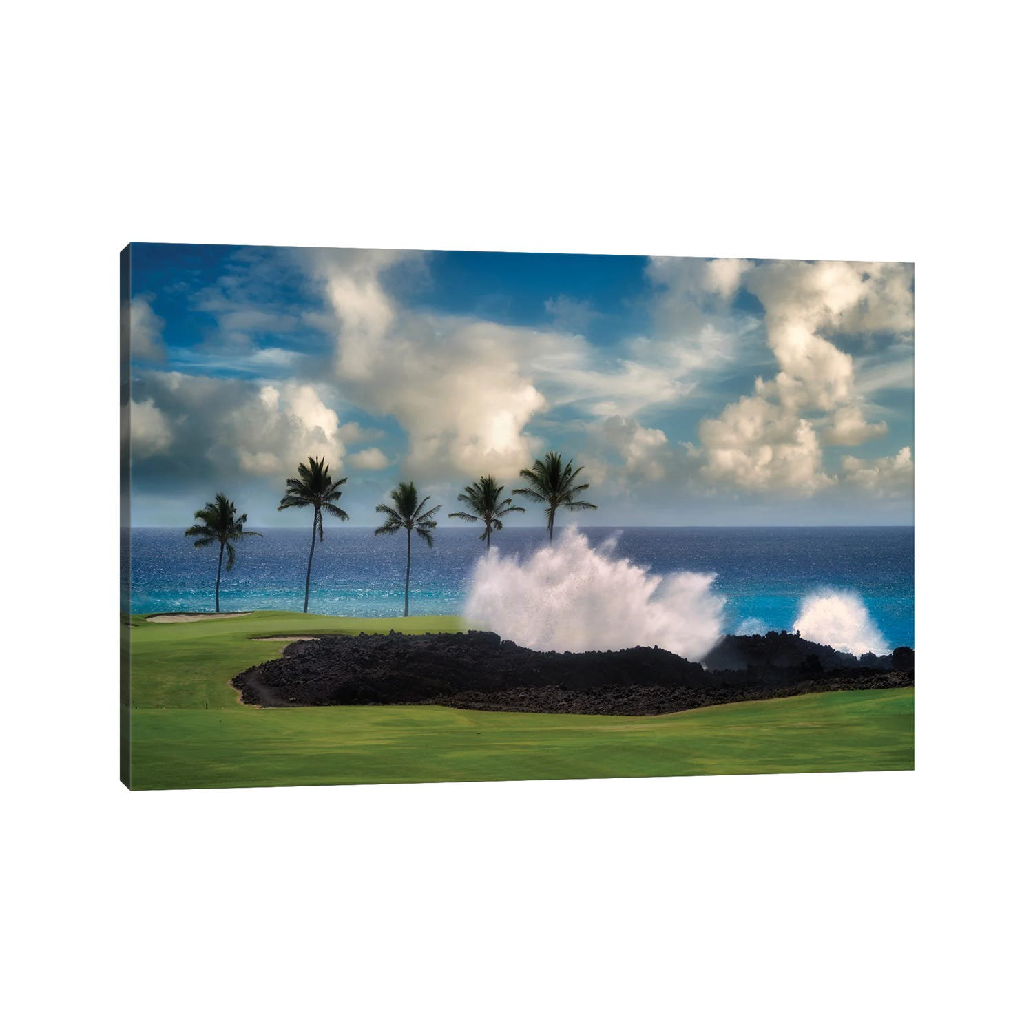 East Urban Home Golf Wave by Dennis Frates - Wrapped Canvas Gallery ...