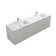 Alma 19'' Chrome Polymarble Rectangular Bathroom Sink with Overflow ...