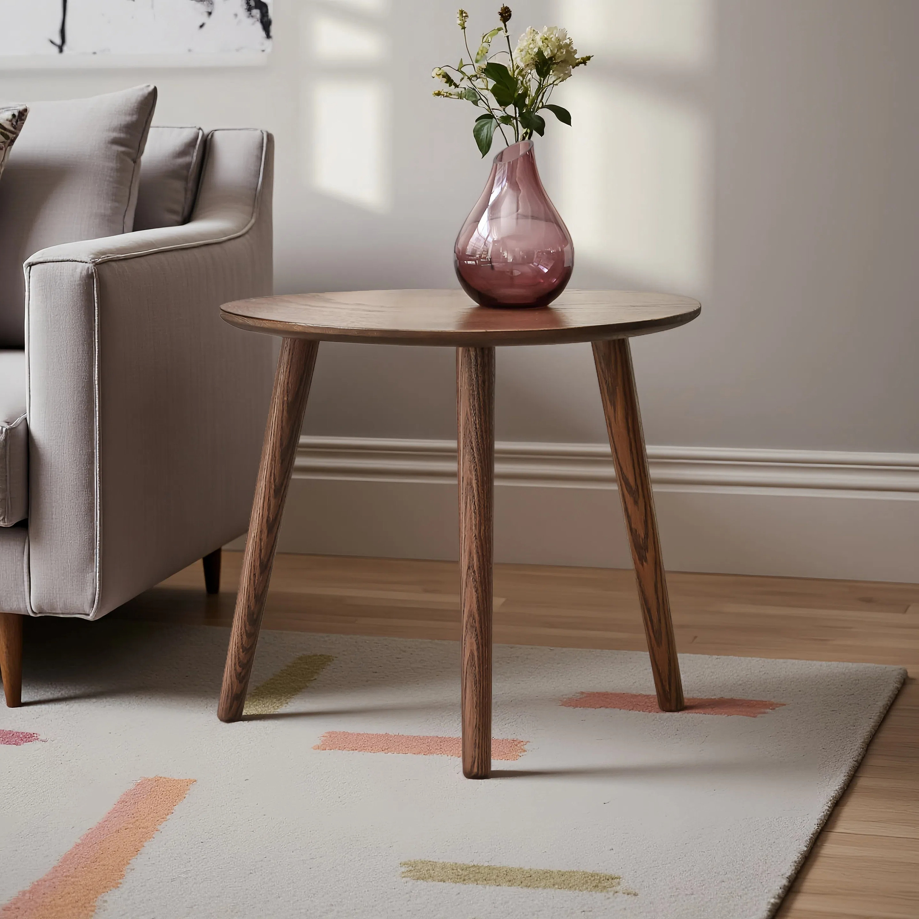 George Oliver (SINGLE) Center Table Low Table 100% Solid Oak Wood Top ...