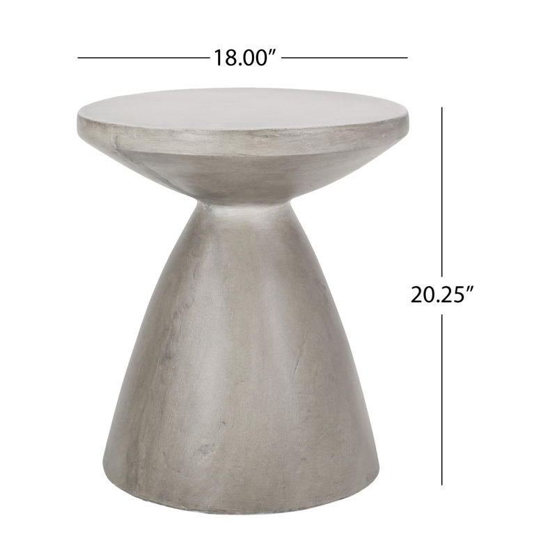 Joss & Main Sayle Stone/Concrete Side Table & Reviews | Wayfair