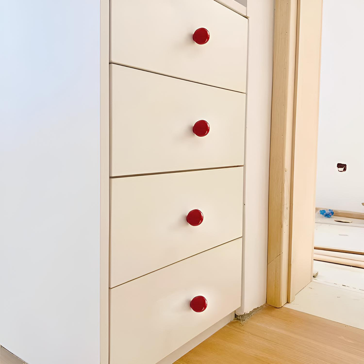 Infinitee Green Candy-Colored Ceramic Knobs, Single Hole Cabinet ...