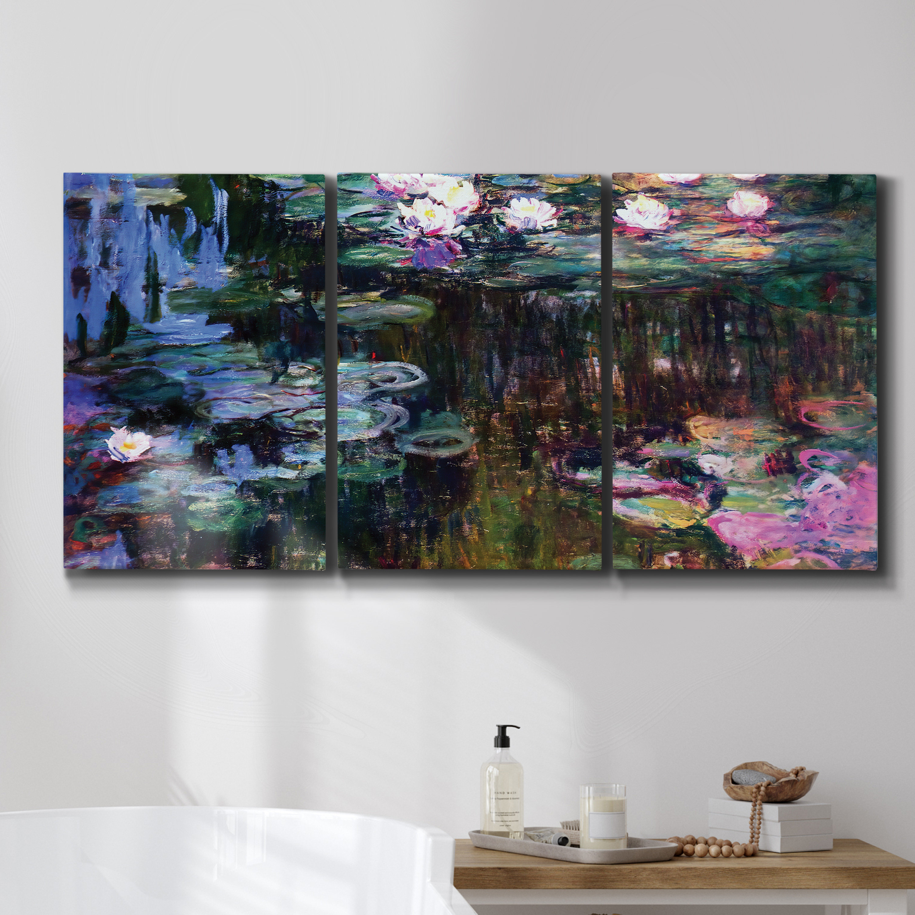 Wildon Home® Stone Slices I Framed On Canvas 3 Pieces Set | Wayfair