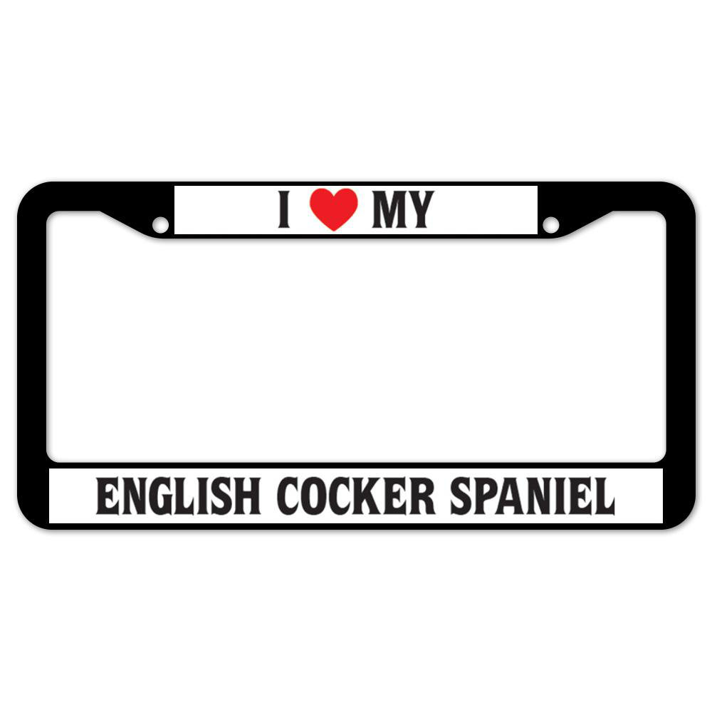 SignMission I Love My English Cocker Spaniel Plate Frame | Wayfair