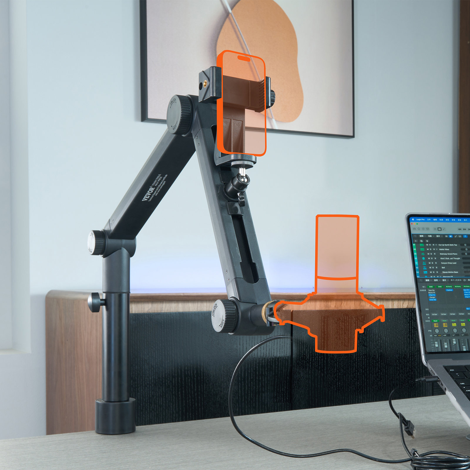 VEVOR Single Screen Desktop Mount | Wayfair