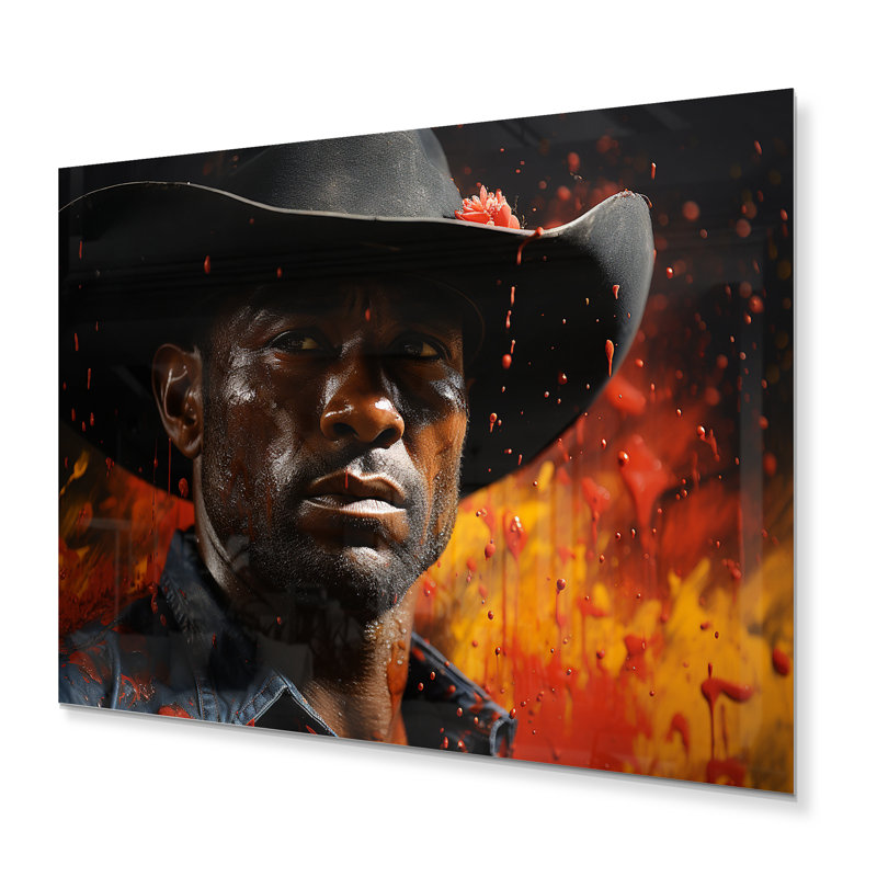 Red Barrel Studio® Western Cowboy Pride Portrait - Western Metal Wall ...