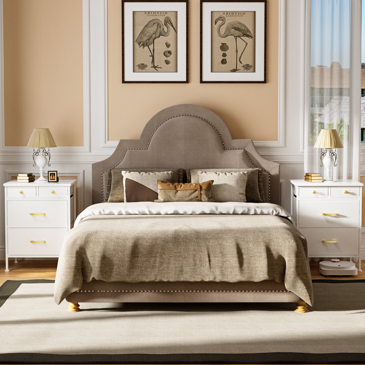 17 Stories Charels Nightstand, Small Dresser, Bedside Furniture, Night ...