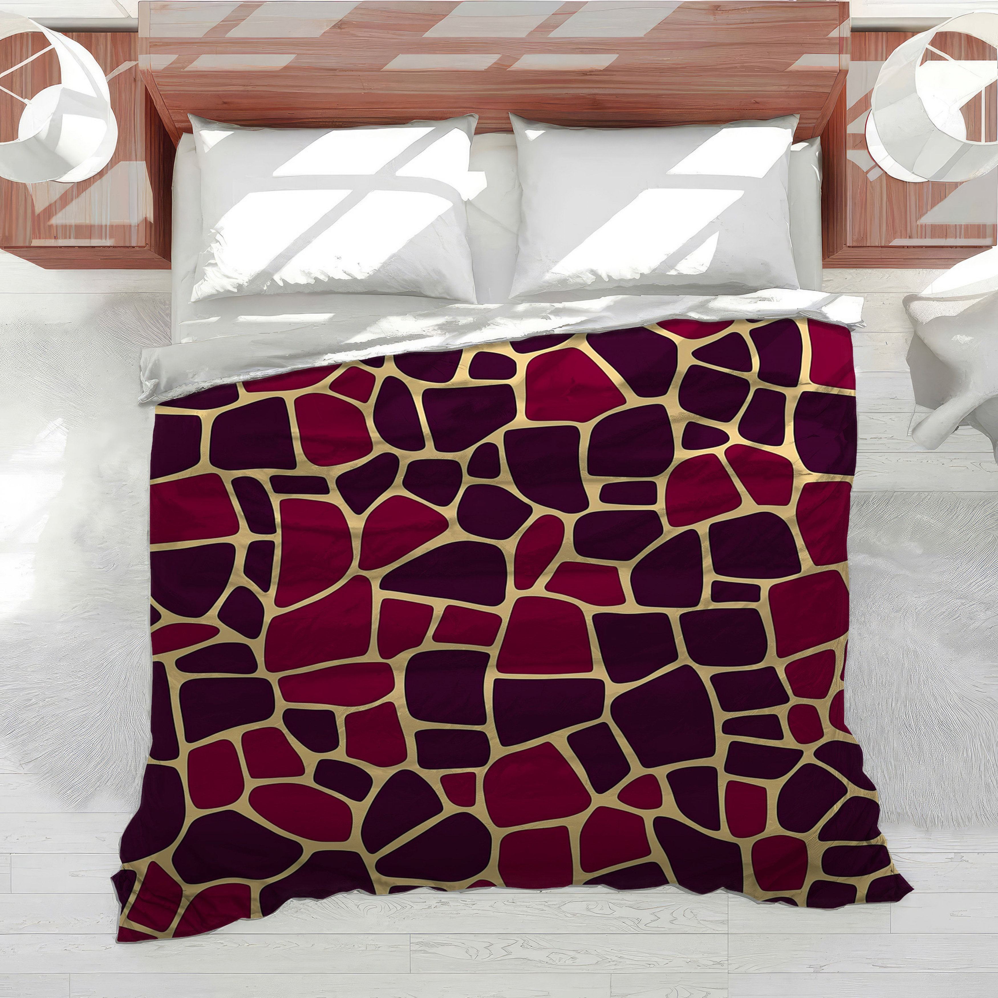 VisionDecor Giraffe Print Bedding Animal Comforter Transitional | Wayfair