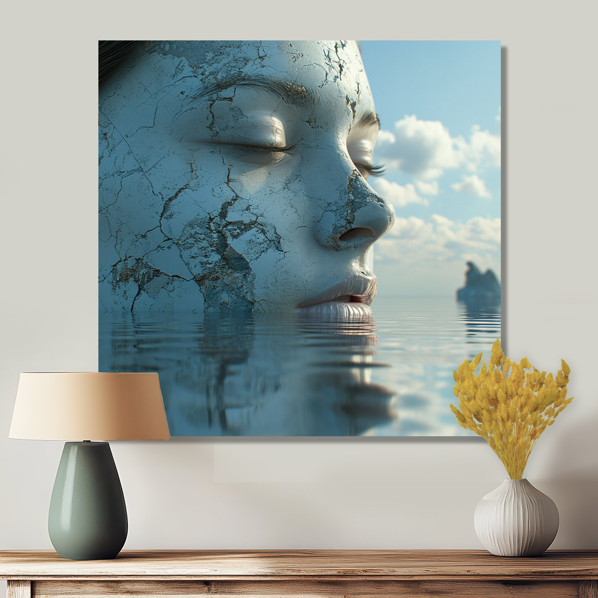 Lark Manor™ New Dawn Ocean Portrait - Abstract Landscape Wall Art Decor ...