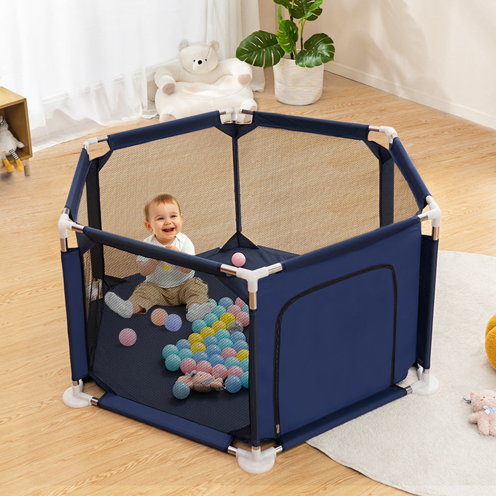 Tooca 49" Baby Playpen Playard Indoor and Outdoor Kids Toddler Activity ...