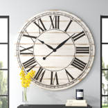 Laurel Foundry Modern Farmhouse Wesson Wood Wall Clock & Reviews | Wayfair
