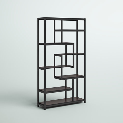 Brown Geometric Bookcases You'll Love | Wayfair