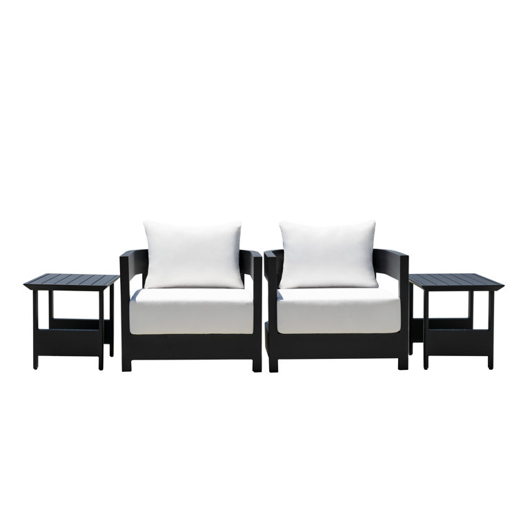 Joss & Main Everlee Patio Club Chair Seating Group | Wayfair