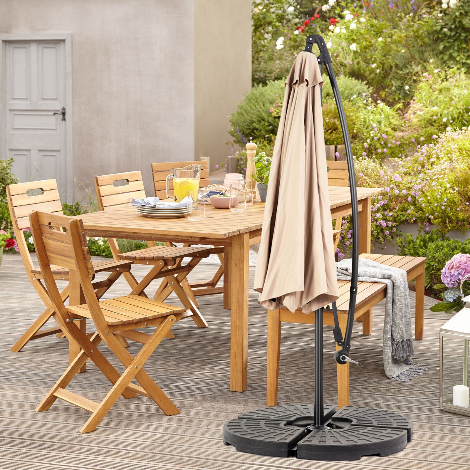 Arlmont & Co. Heavy-duty Umbrella Base Weather-resistant Stand For ...