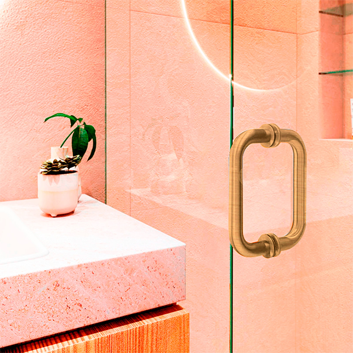 M&F Home solution Traditional Tubular Back to Back Handle | Wayfair