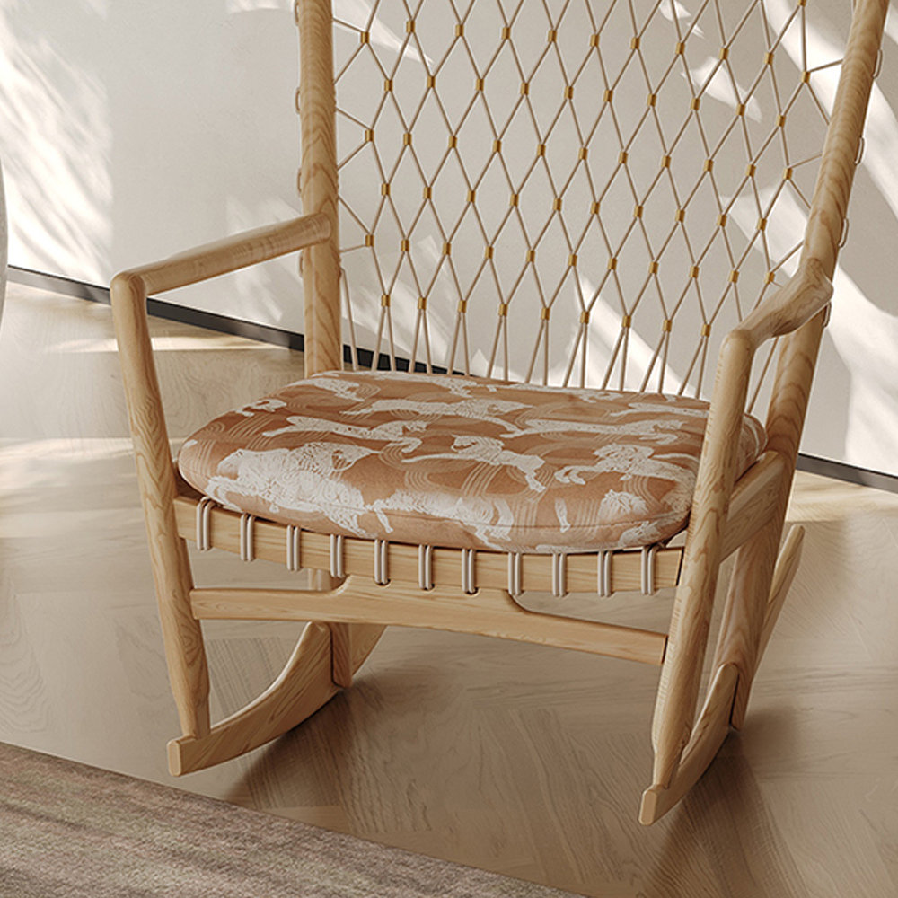 wangling hone High quality ash wood comfortable rocking chair | Wayfair