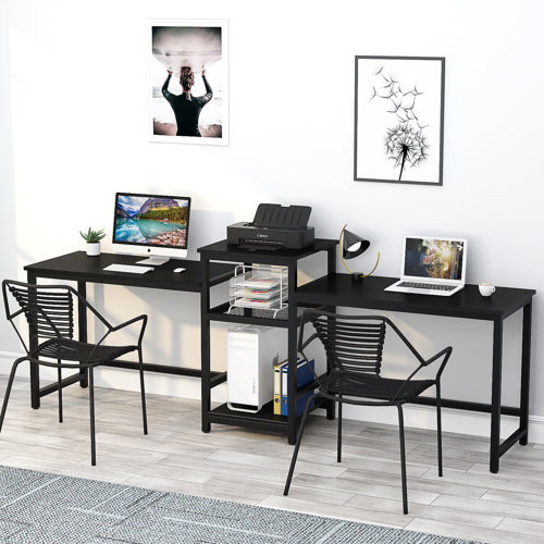 Inbox Zero Gracie 96.9'' Desk & Reviews | Wayfair