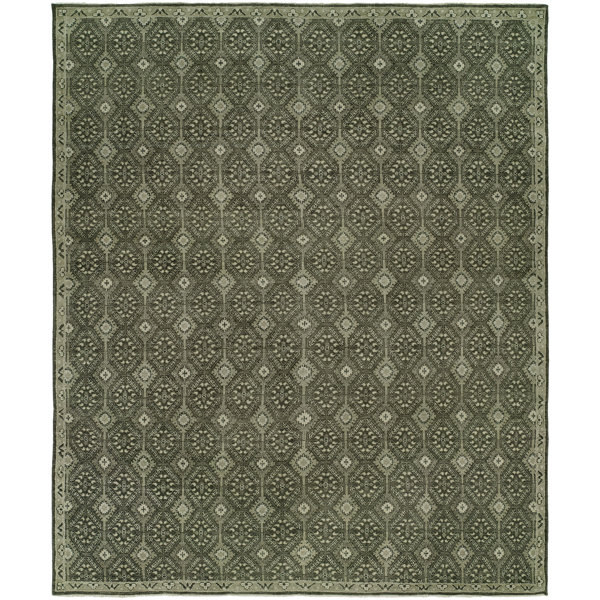 Darby Home Co Weatherwax Hand Knotted Wool Geometric Rug | Wayfair