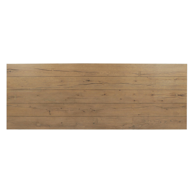 Classic Home Arleth 82" Reclaimed Oak Counter Height Gathering Table ...