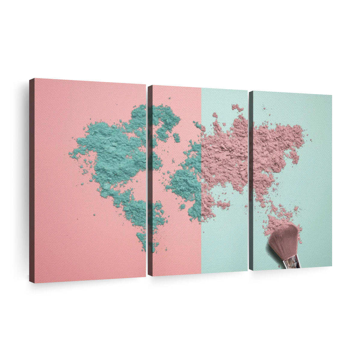 17 Stories World Map Makeup Map Multi Piece Canvas Print On Canvas 3 ...