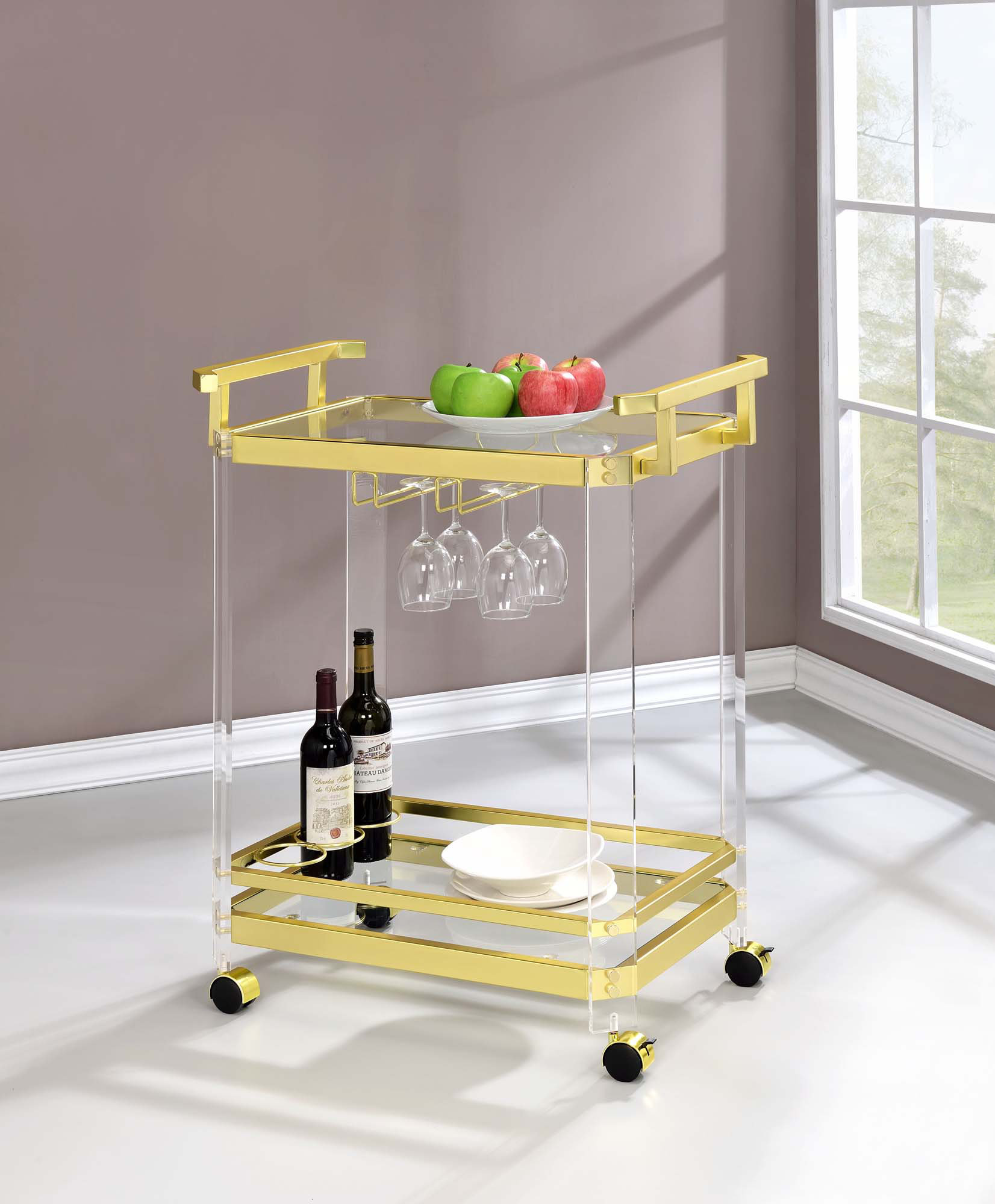 Ebern Designs Aerin - Server Cart With Casters | Wayfair