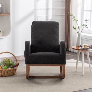 Black Nursery Gliders, Rockers & Recliners You'll Love | Wayfair
