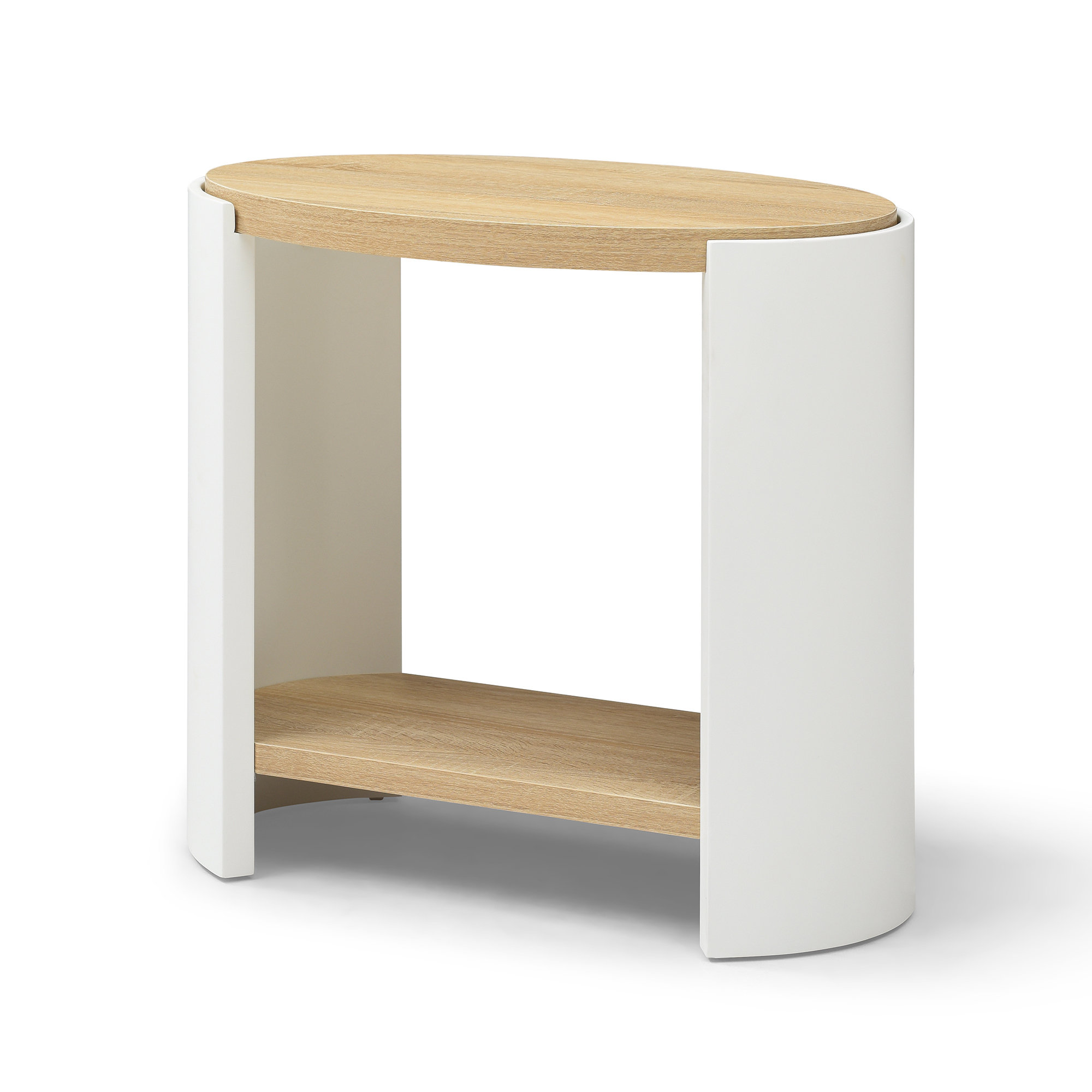 Hokku Designs Modern Round Nightstand | Wayfair