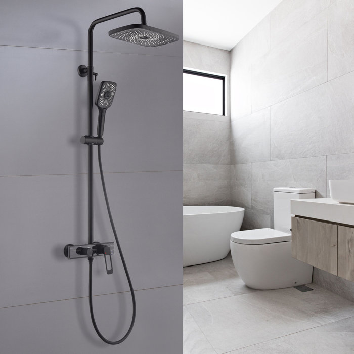 Inhouse Complete Shower System with Rough in-Valve | Wayfair