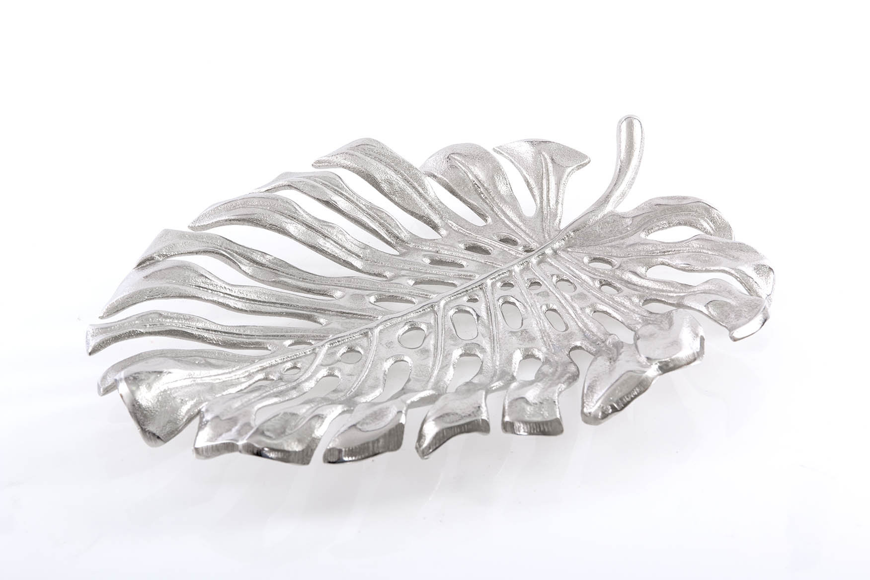 Garpe Interiores Rough Nickel Dish 36X28x5 Cm in , Silver | Wayfair.co.uk