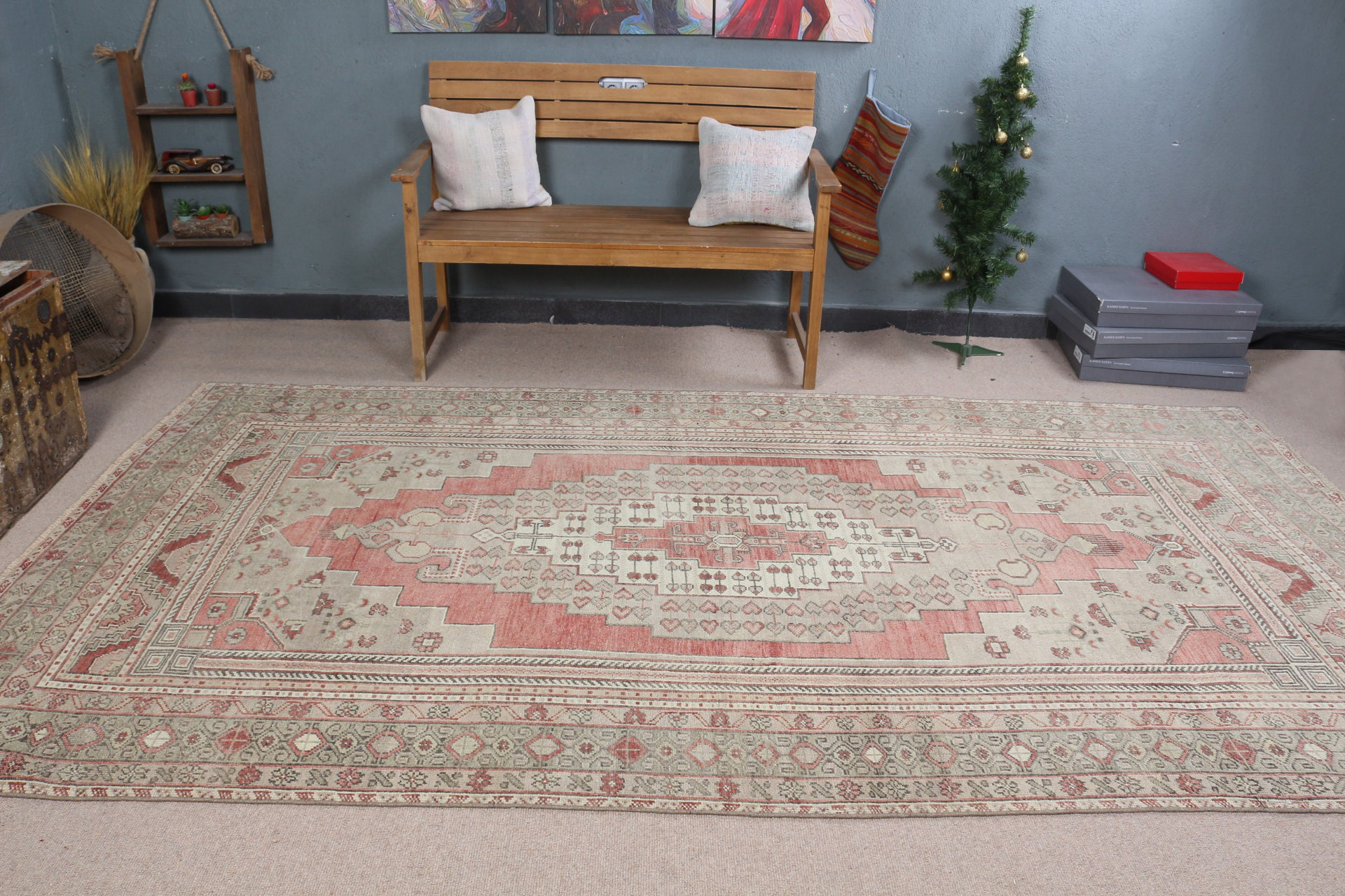kayra export Soft Pastel Toned Traditional Turkish Rug With Intricate ...