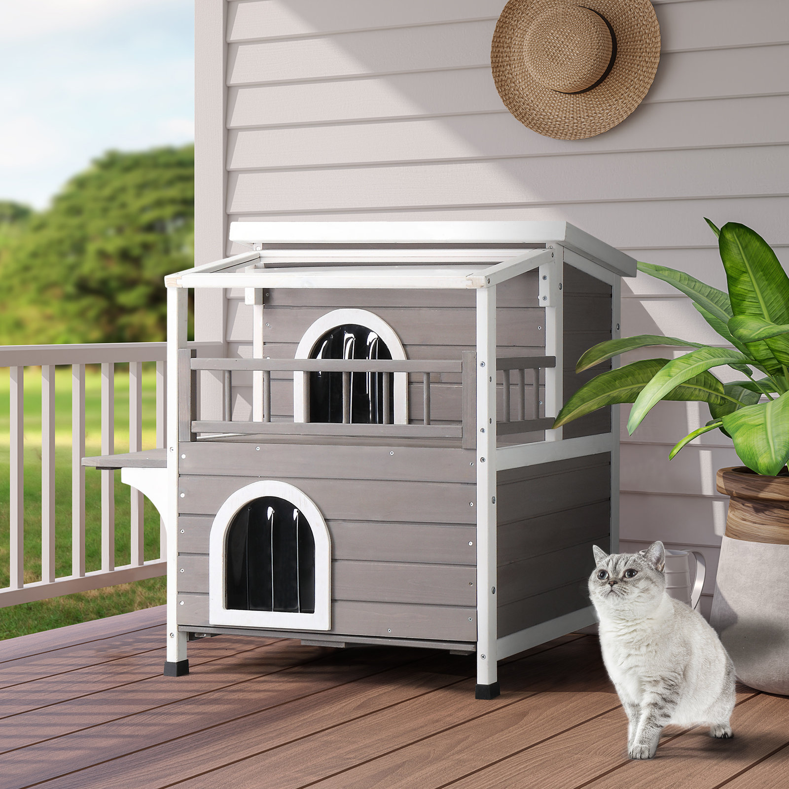 Tucker Murphy Pet™ Drogin Cat House | Wayfair