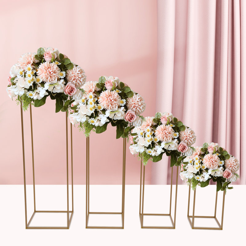 Mercer41 4Pcs Metal Flower Stand For Wedding Table Centerpieces ...
