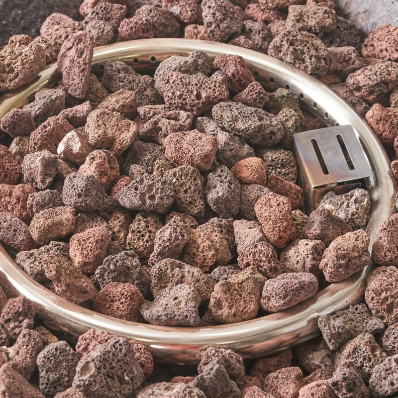 INLE 19.50'' Stone MGO Fire Column - 40 000 btu | Wayfair