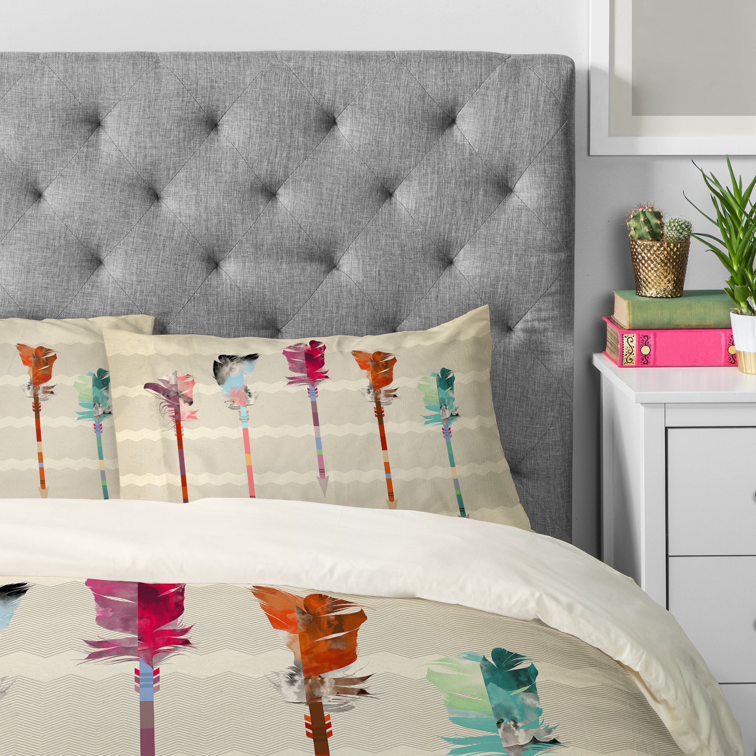 Deny Designs Iveta Abolina Feathered Arrows Pillowcase & Reviews | Wayfair