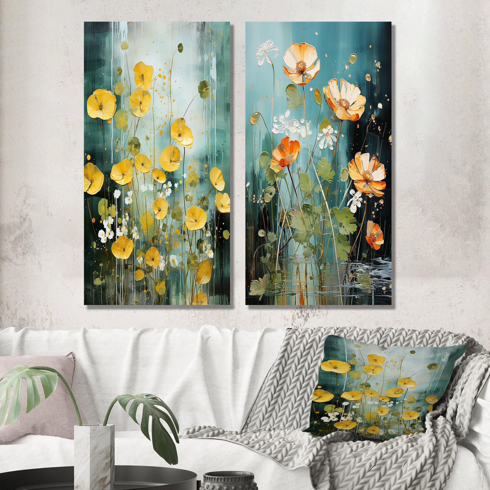 Lark Manor™ Yellow Sunny Buttercup Flowers Beauty I - Buttercups Metal ...