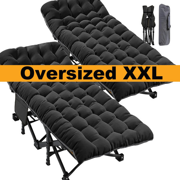 ShangQuan WuLiu 2 Packs Oversized XXL Folding Bed Cot with Mattress, 78 ...