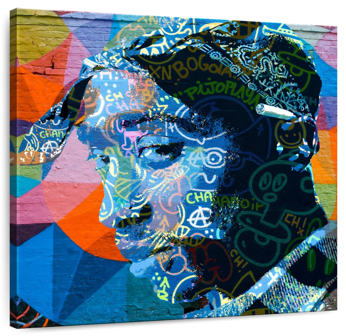 Elephant Stock Tupac Graffiti | Wayfair