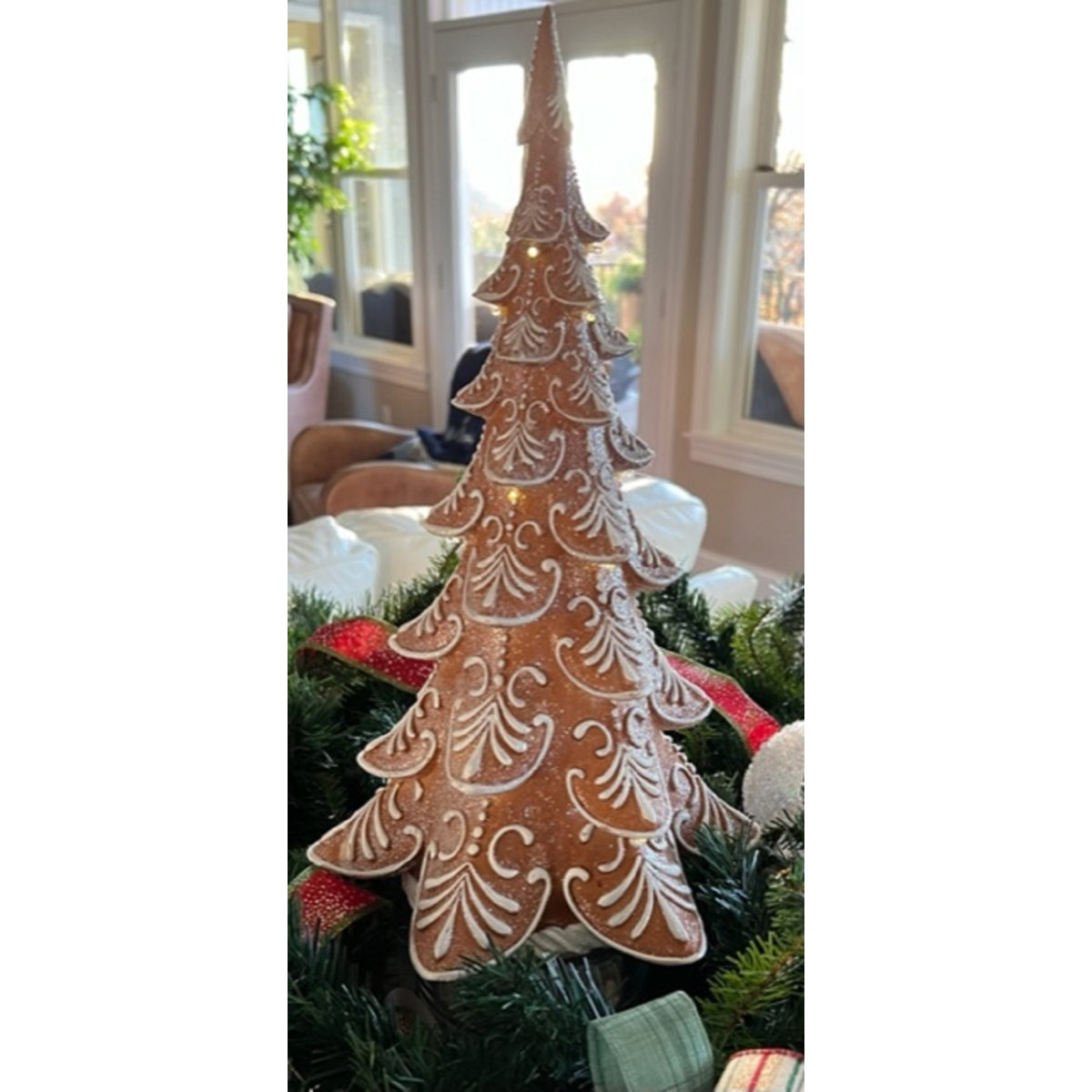 The Holiday Aisle® Resin Gingerbread Christmas Tree & Reviews | Wayfair