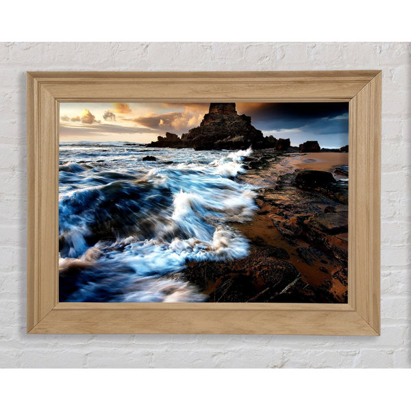 Bright Star Ocean Waves Movement - Single Picture Frame Print | Wayfair ...