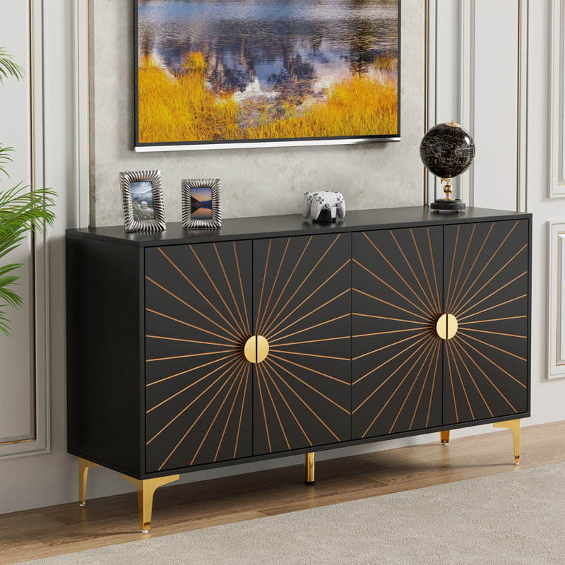 Mercer41 Zafiro 4 Doors Sun Line 55.1 Sideboard & Reviews | Wayfair