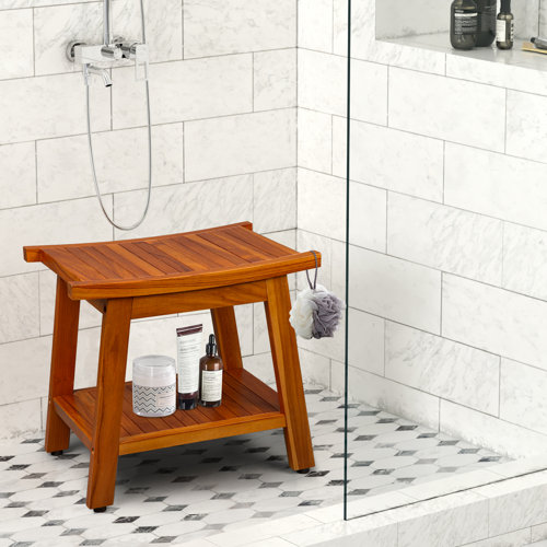 Teak Shower Benches You'll Love | Wayfair