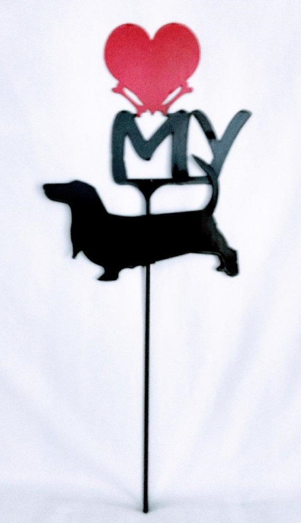 Red Barrel Studio Basset Hound Love My Heart Garden Sign - Wayfair Canada