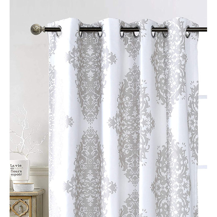 Bungalow Rose Janey Polyester Blackout Curtain Pair & Reviews | Wayfair