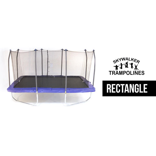 Skywalker Trampolines 14ft x 8ft Rectangle Trampoline with Enclosure ...