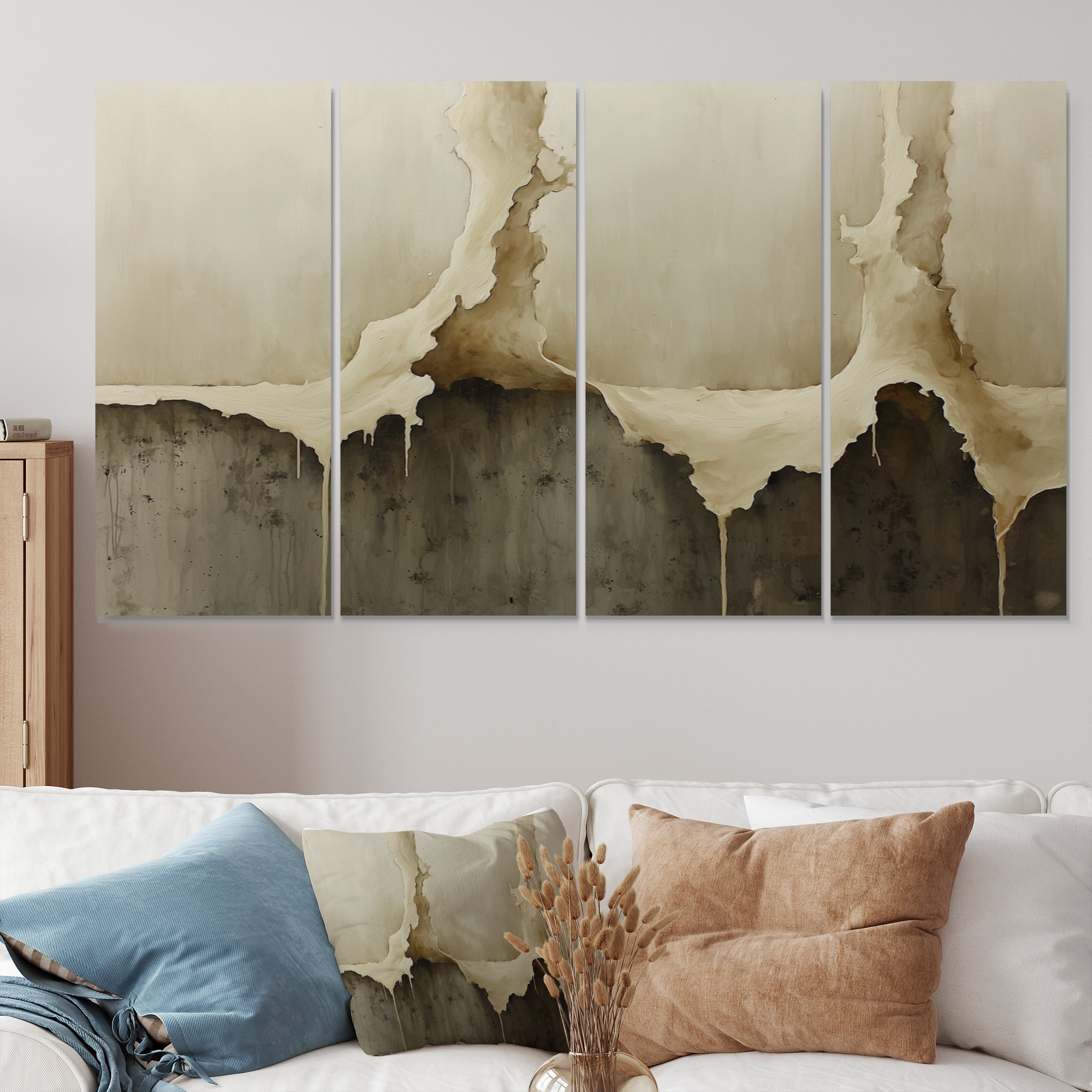 Latitude Run® Ephemeral Pathways Drip Painting II - Drip Painting Wall ...