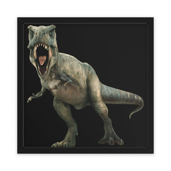 East Urban Home Tyrannosaurus Rex Dinosaur - Picture Frame Illustration ...